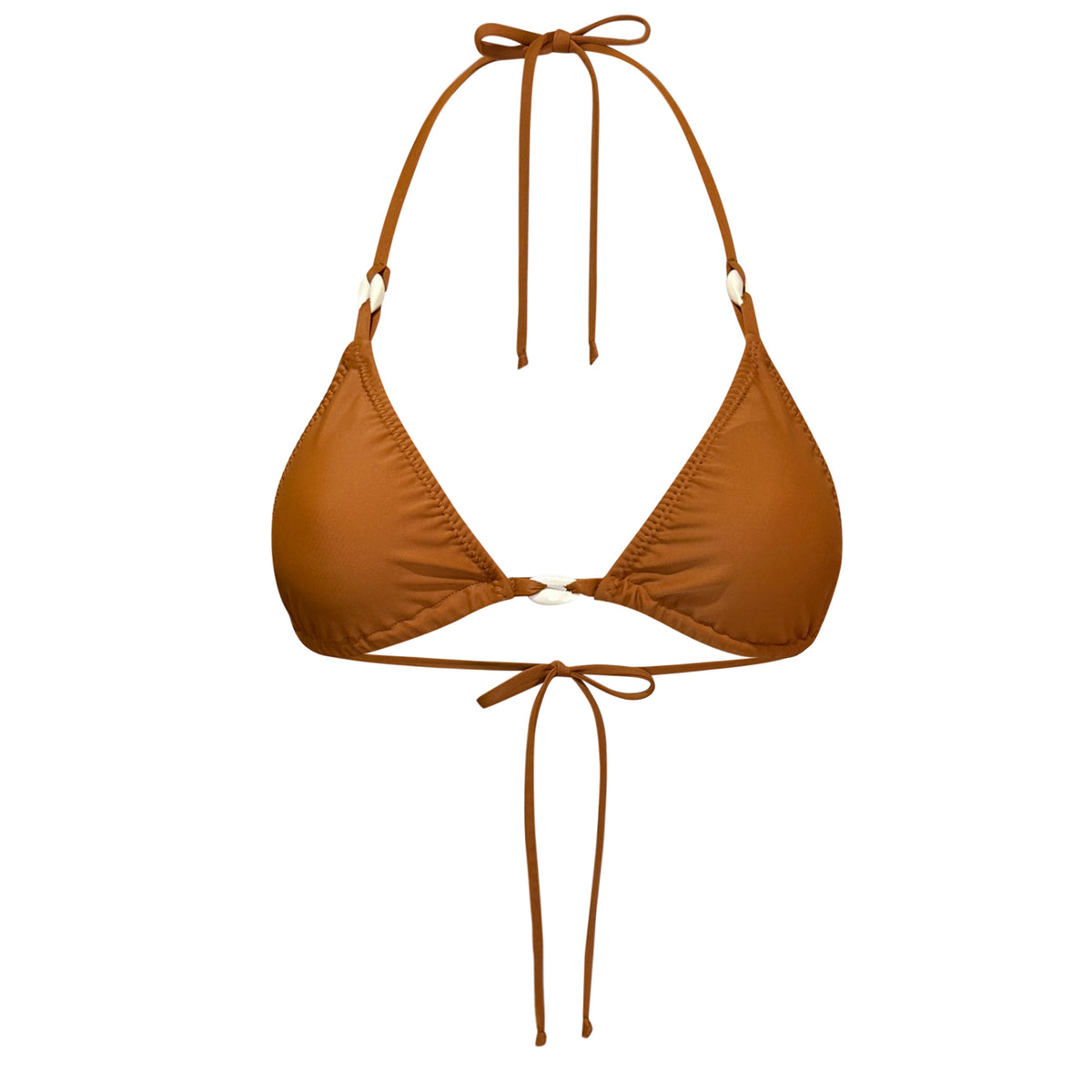 Seashell Triangle Top in Bronze – nsaswim-store