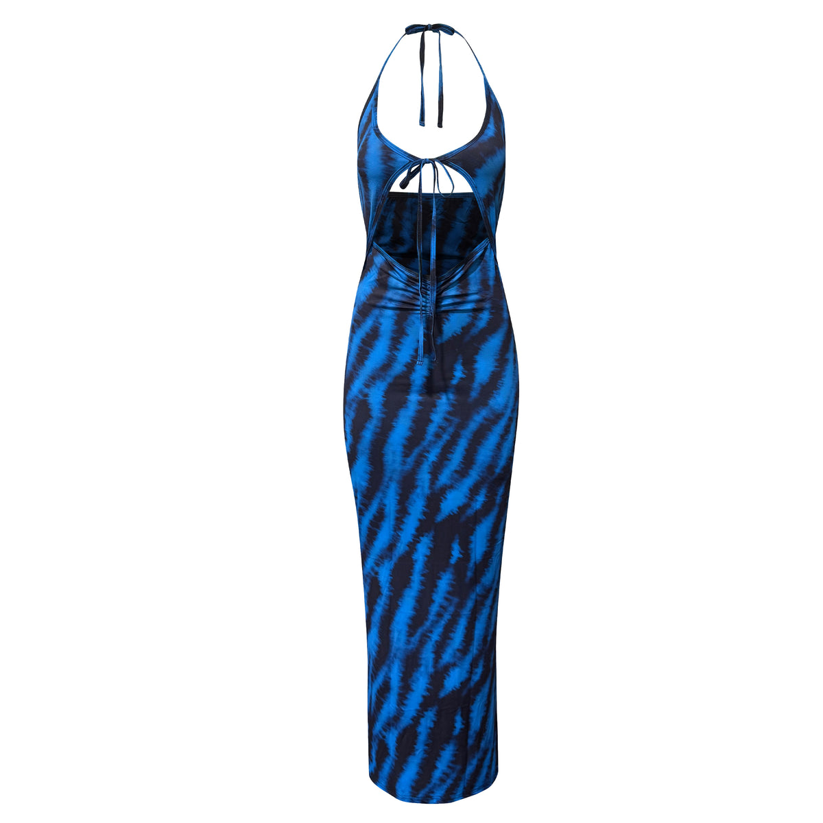 Mesh Tie Front Dress in Moody Waters – nsaswim-store