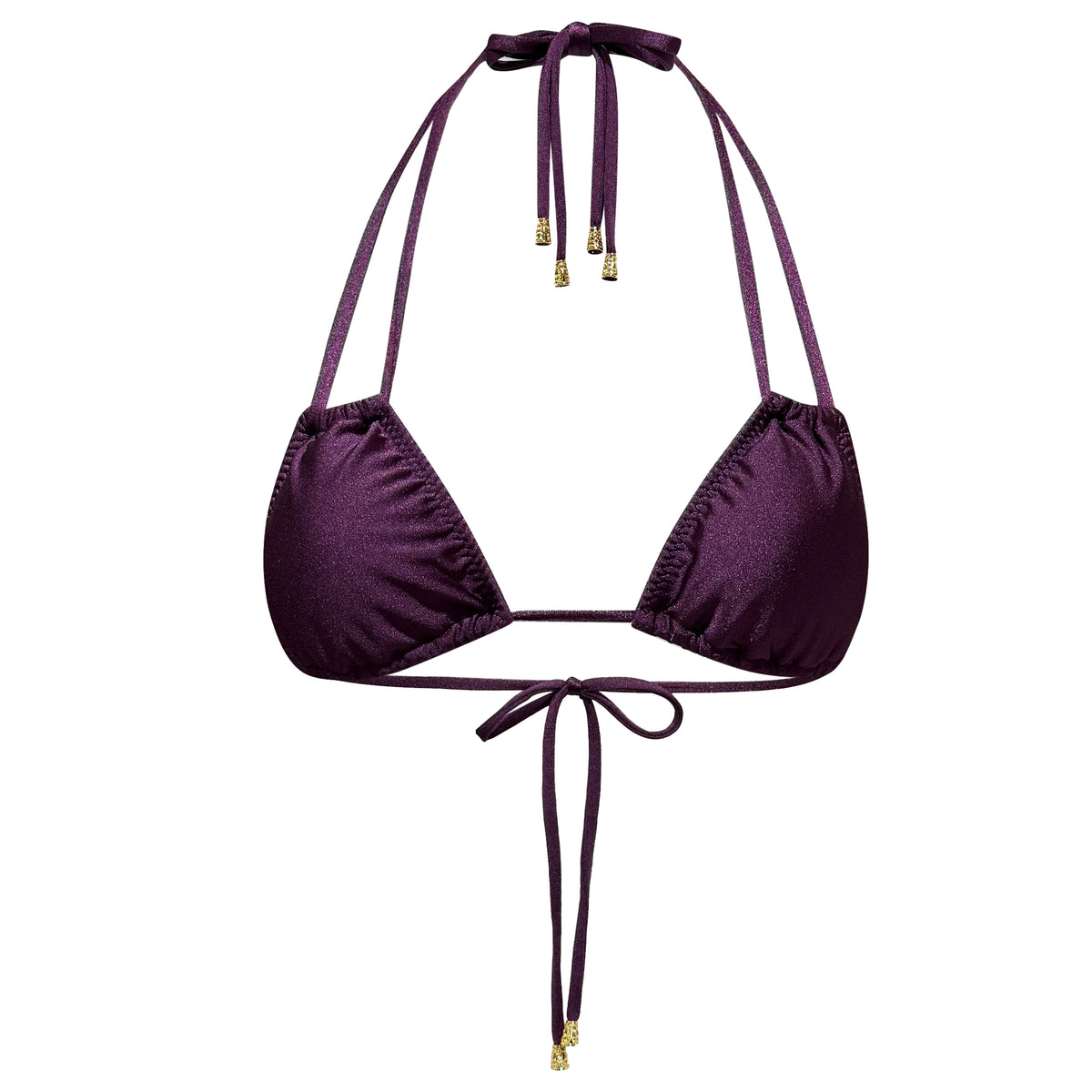 Double String Top in Shiny Eggplant (other colors available) – NSA Swim